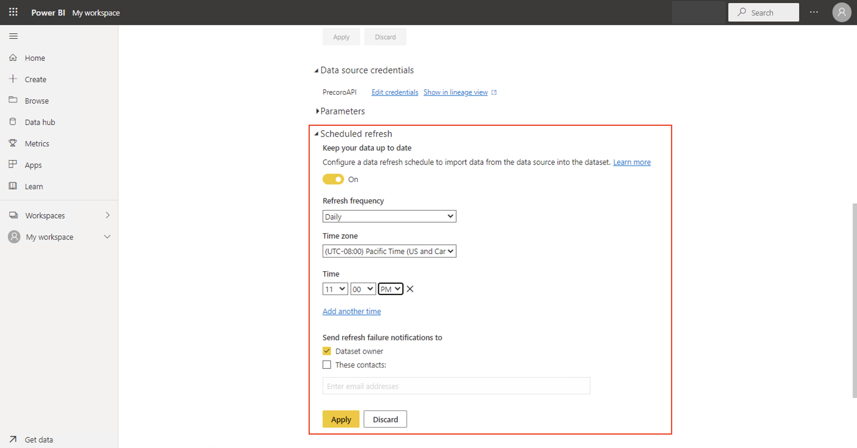 How To Set Up A Scheduled Refresh For Power Bi 3905
